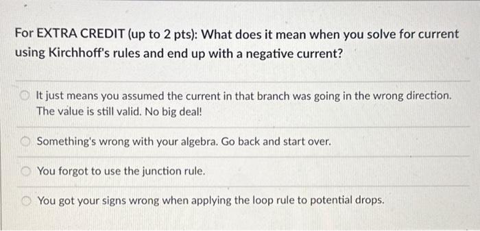 Solved For EXTRA CREDIT (up to 2pts ): What does it mean | Chegg.com