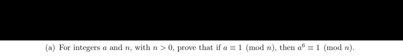Solved Proof: (a) ﻿For integers a and n, ﻿with n>0, ﻿prove | Chegg.com