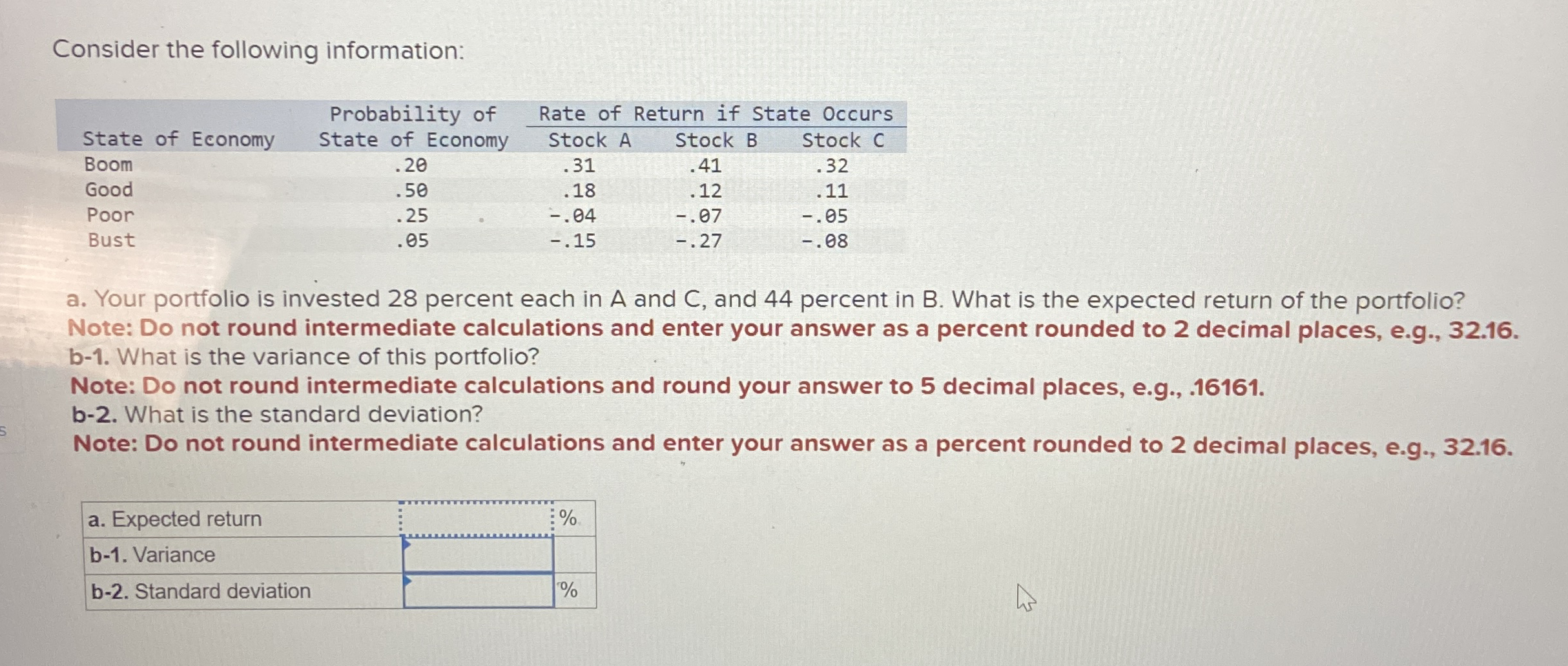 Solved Consider the following | Chegg.com