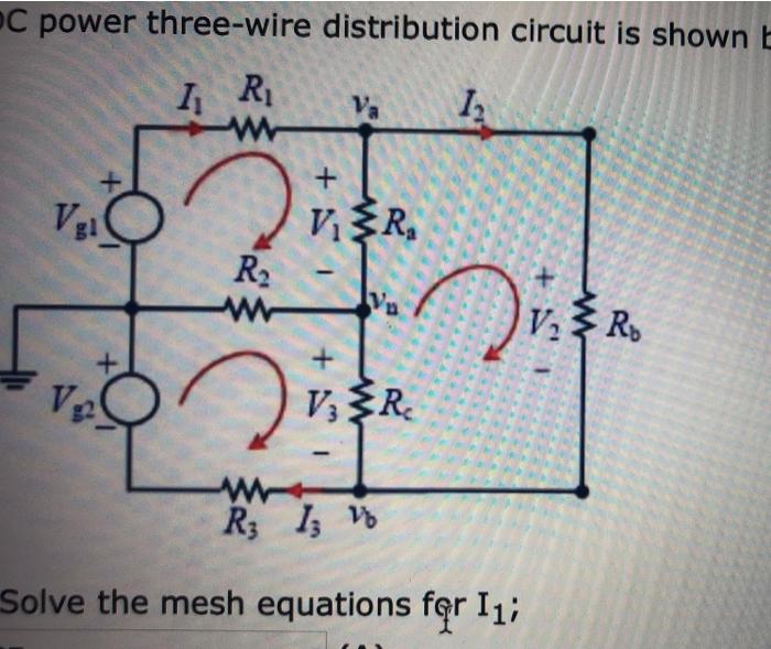 Solved ADC power three-wire distribution circuit is shown | Chegg.com