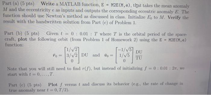 Solved Part A 5 Pts Write A Matlab Function Em2eme 