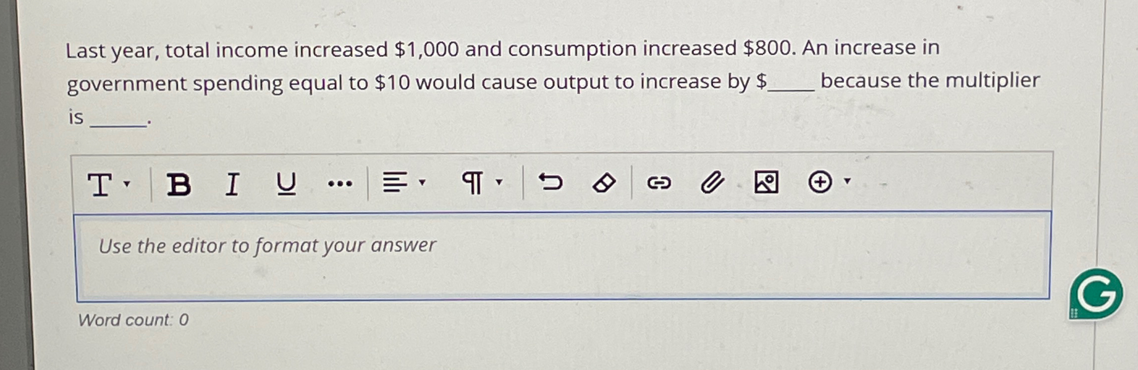 Solved Last year, total income increased $1,000 ﻿and | Chegg.com