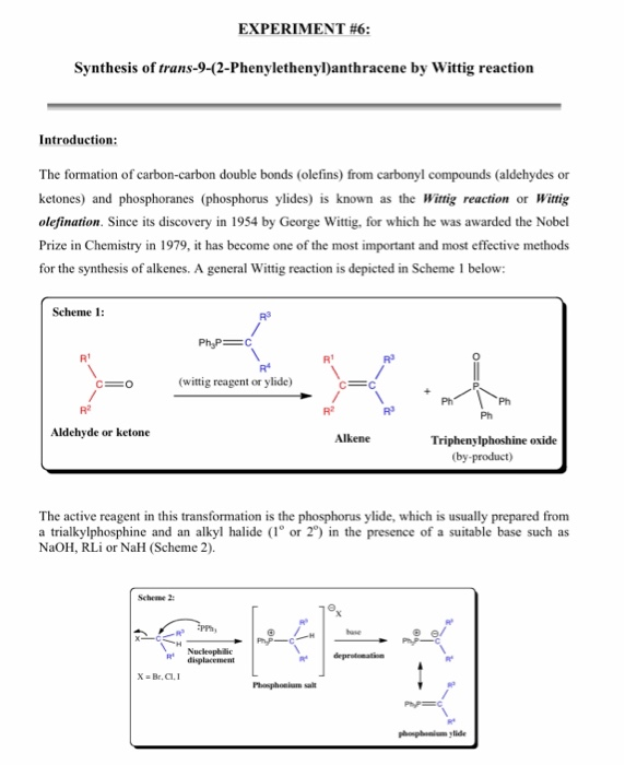 Solved EXPERIMENT #6: Synthesis of | Chegg.com