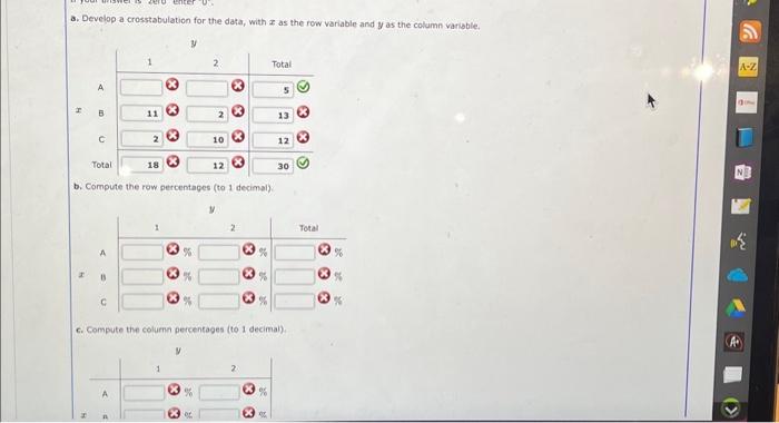Solved The following data are for 30 observations involving | Chegg.com