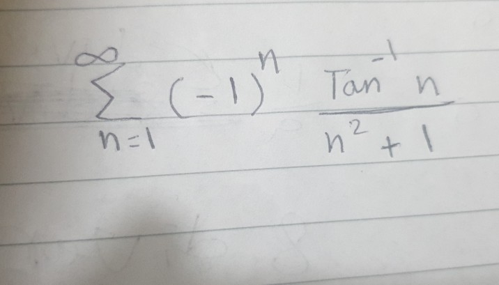 Solved Tan n n²+1 | Chegg.com