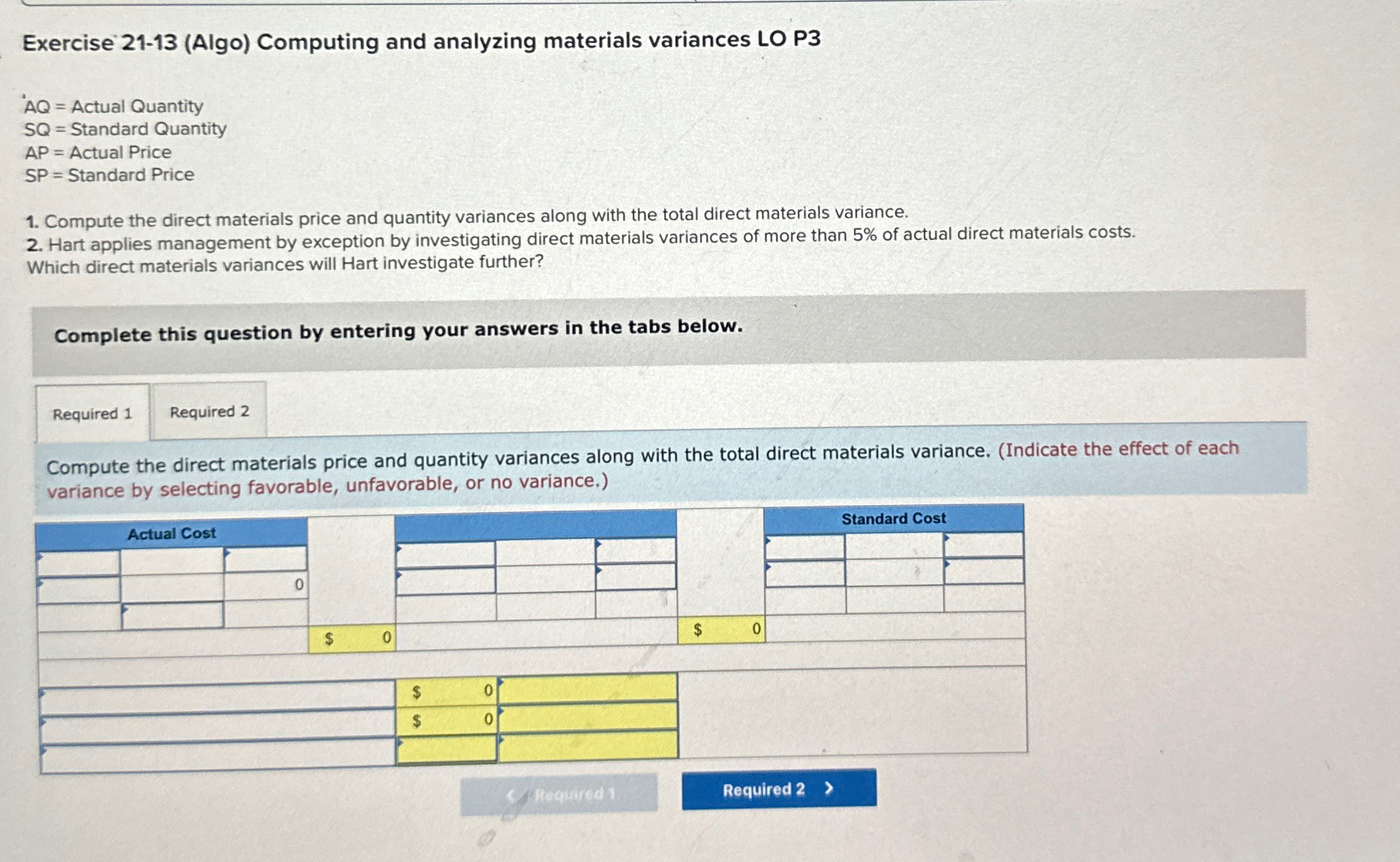 Exercise 21-13 (Algo) ﻿Computing and analyzing | Chegg.com