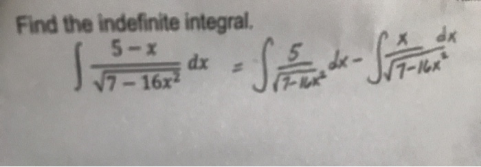 Solved Find the indefinite integral. | Chegg.com