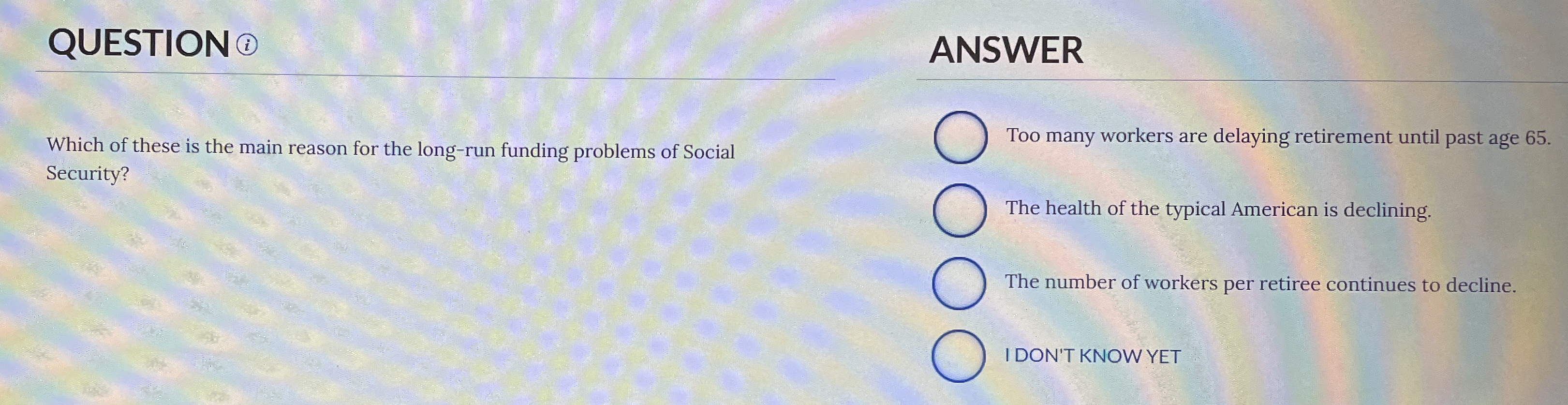 High Quality SOLUTION QUESTION ?(1)ANSWERWhich of these is the main ...