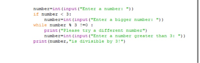 Solved number=int (input ("Enter a number: ")) if number