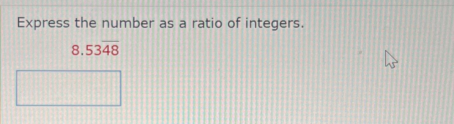 Solved Express the number as a ratio of | Chegg.com