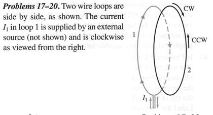 Solved Two wire loops are side by side, as shown. The | Chegg.com