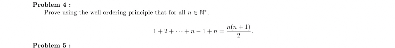 Solved Problem 4:Prove using the well ordering principle | Chegg.com