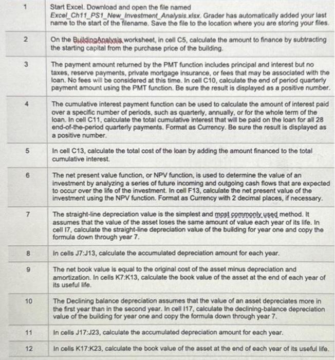 Solved Help with step by step for each Excel problem and | Chegg.com