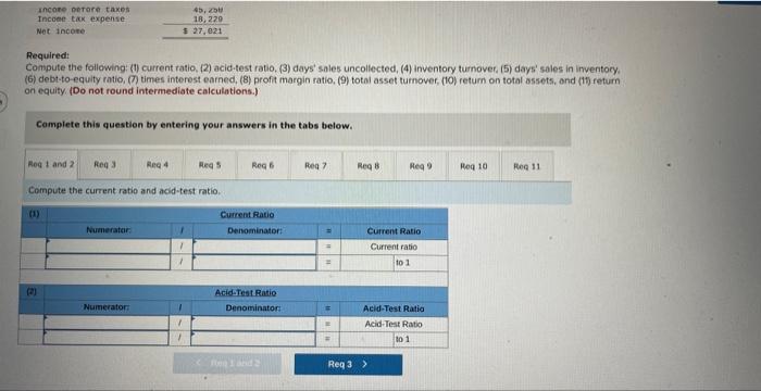 Solved Problem 13-4A (Algo) Calculating financial statement | Chegg.com