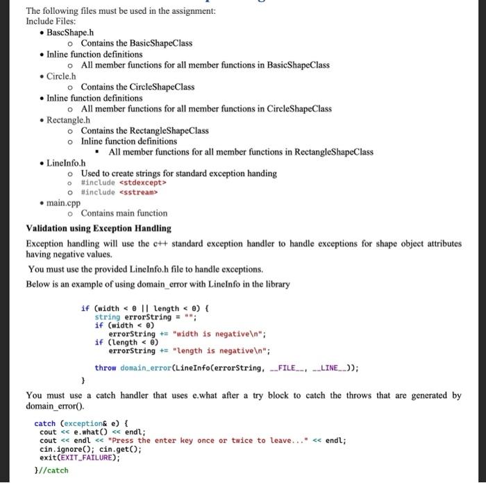 Solved Shapes Assignment Choose 3 shapes and enter | Chegg.com