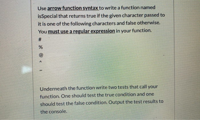Solved Use arrow function syntax to write a function named | Chegg.com