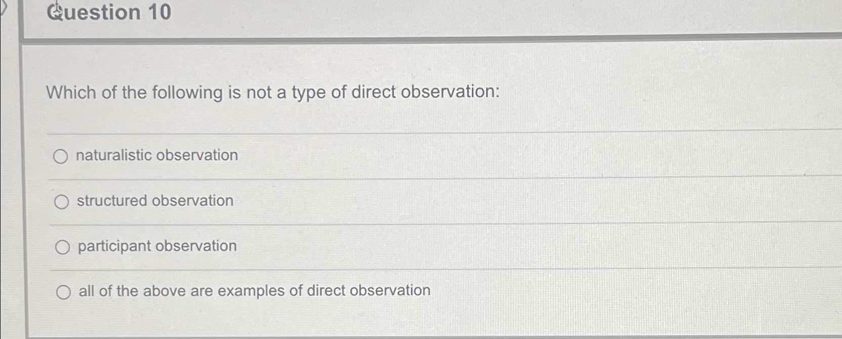 Solved Question 10Which of the following is not a type of | Chegg.com