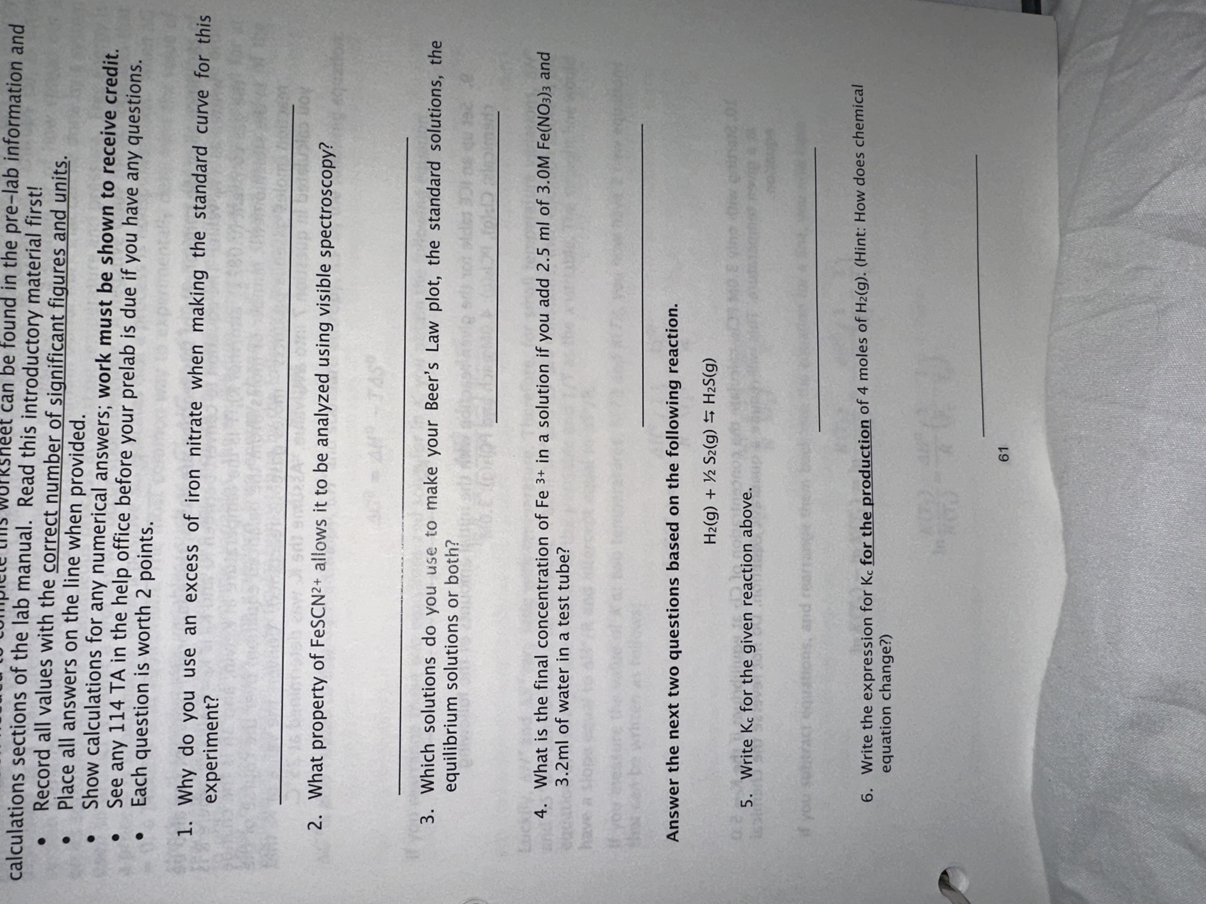 Solved calculations sections of the lab me pre-lab | Chegg.com