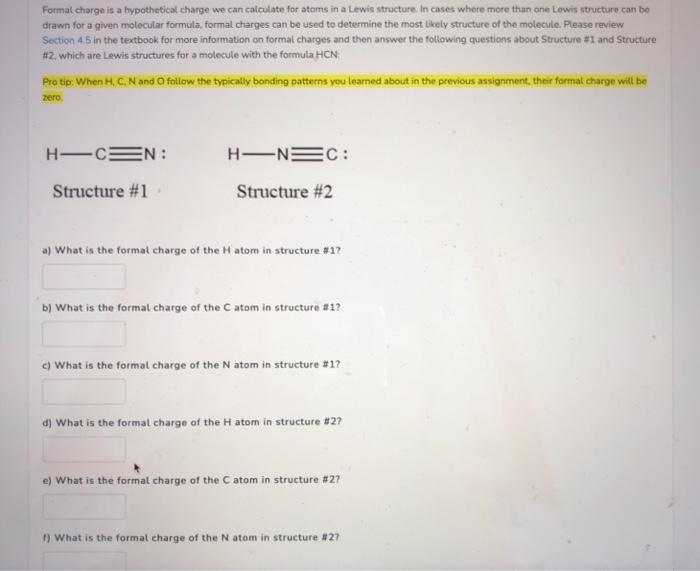 Solved Formal charge is a hypothetical charge we can | Chegg.com