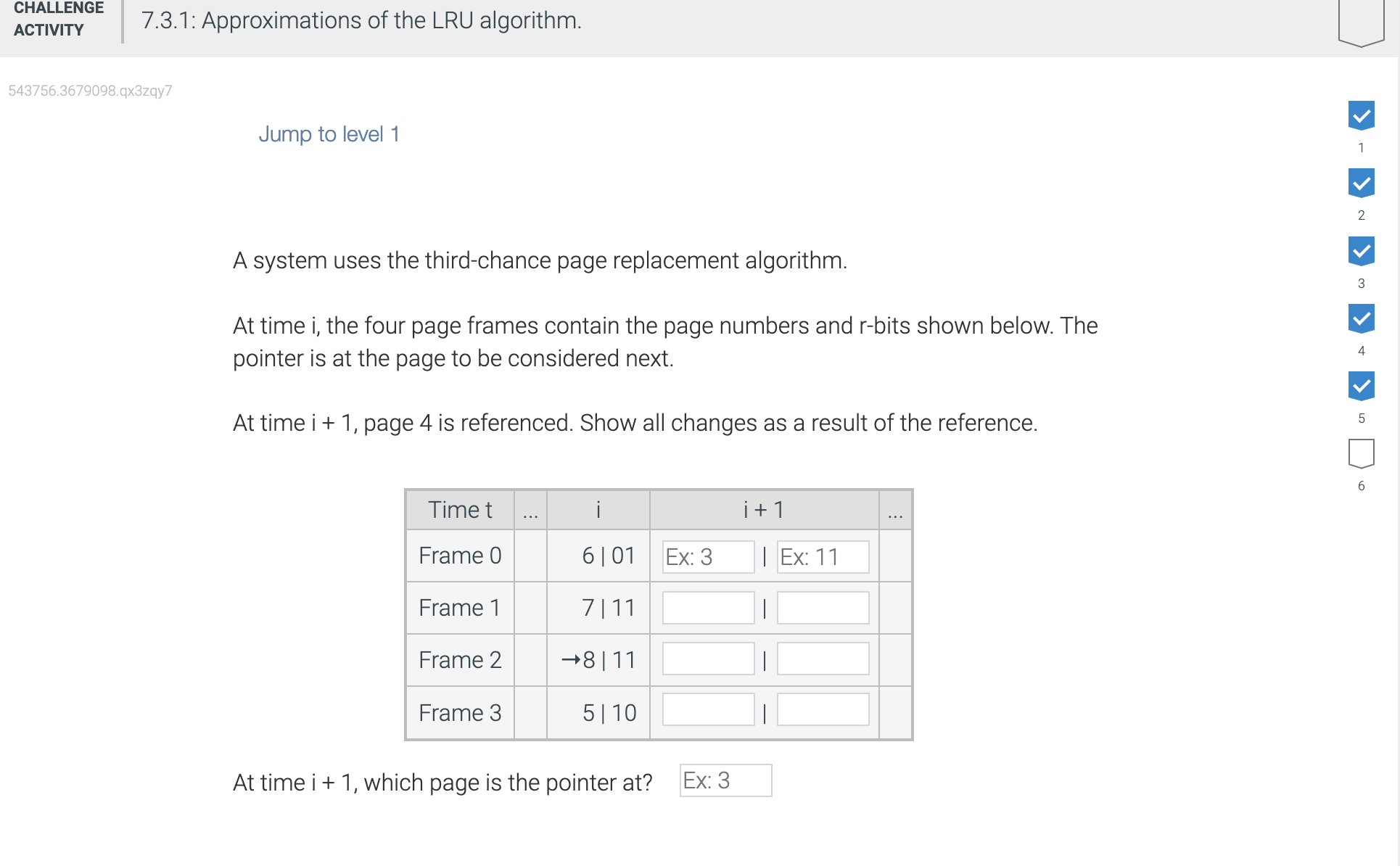 Solved Jump to level 1A system uses the third-chance page | Chegg.com