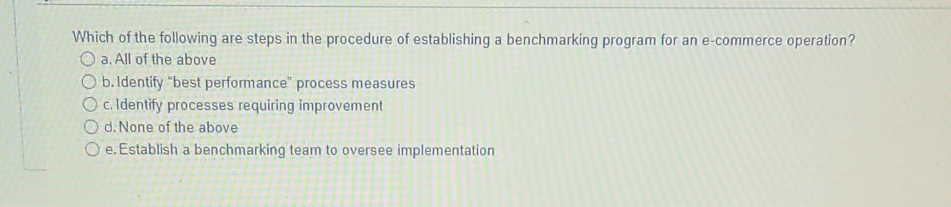 Solved Which of the following are steps in the procedure of | Chegg.com