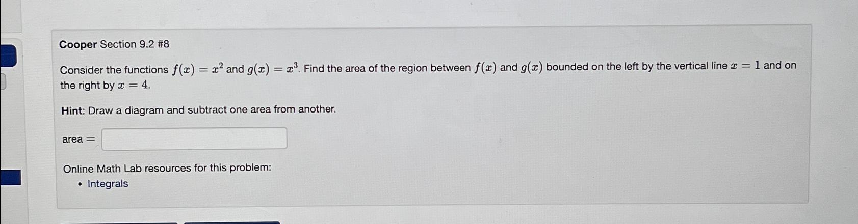 Solved Cooper Section 9.2 ﻿#8Consider the functions f(x)=x2 | Chegg.com