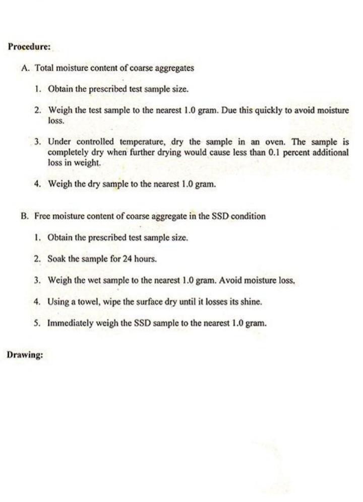 EXPERIMENT NO. 3 Determination of Moisture Content of | Chegg.com