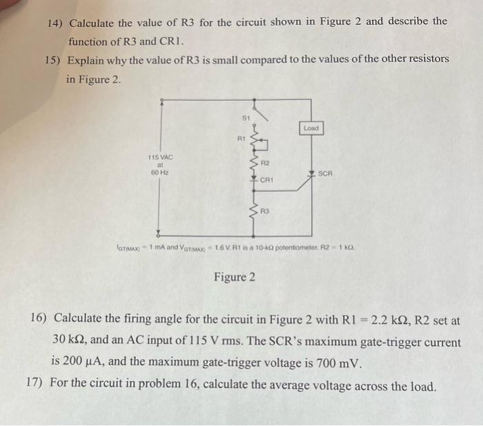 14) Calculate the value of R3 for the circuit shown | Chegg.com