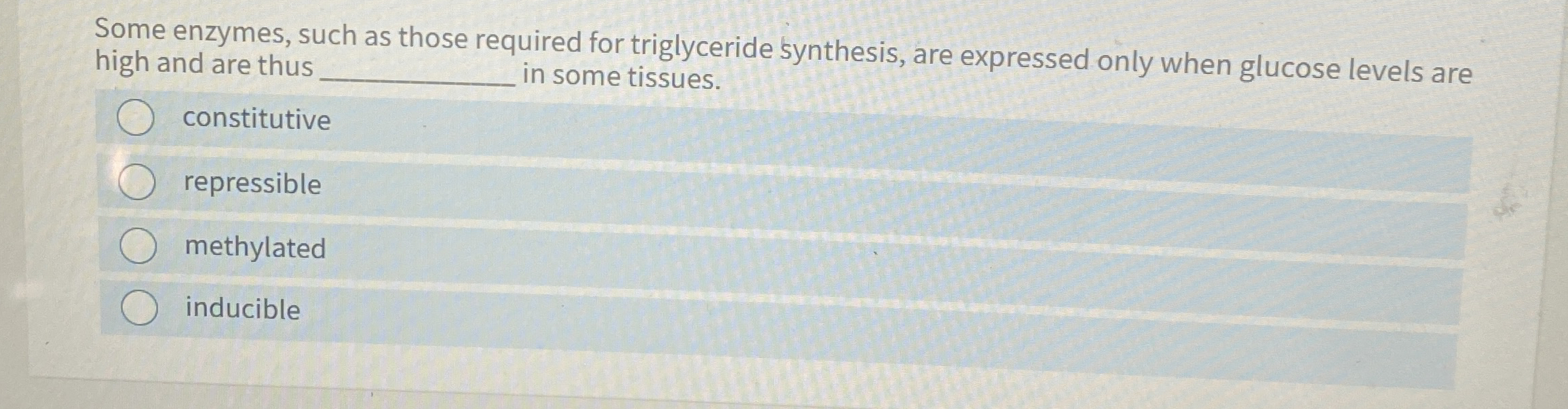 Solved Some enzymes, such as those required for triglyceride | Chegg.com