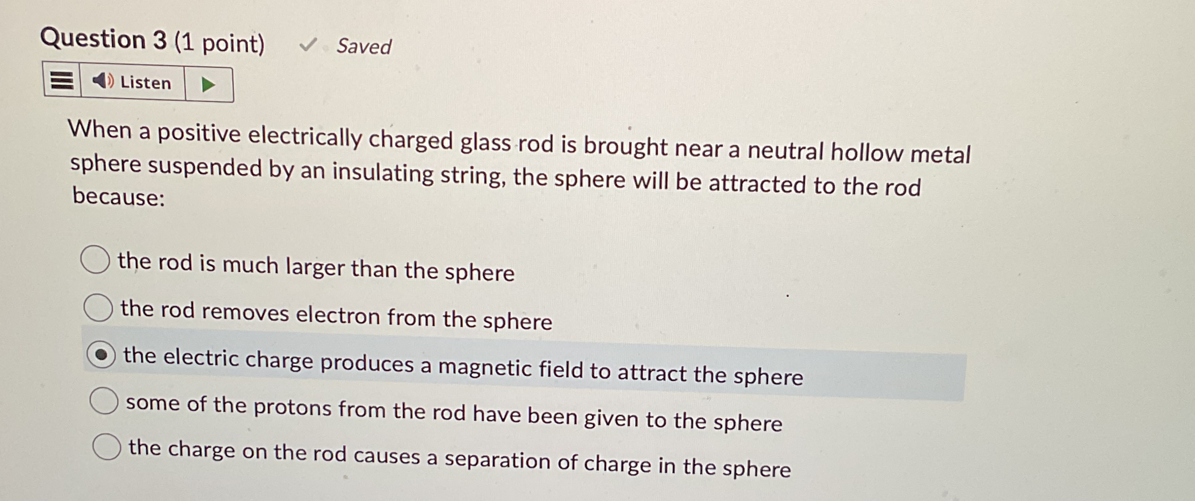 Solved Question 3 (1 ﻿point) ﻿SavedWhen a positive | Chegg.com