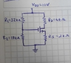 Solved by an EXPERT Vtn=0,8V and Kn=0,5mA/V.Find Vgs,Id current and Vds | Chegg.com