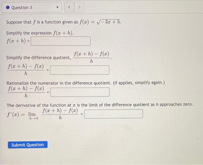 Solved Suppose that f is a function given as f(x)=x9 Find | Chegg.com