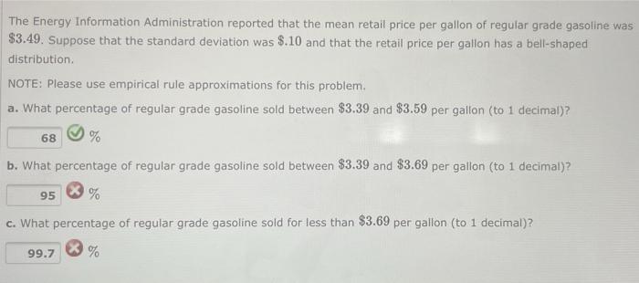 Solved The Energy Information Administration reported that | Chegg.com