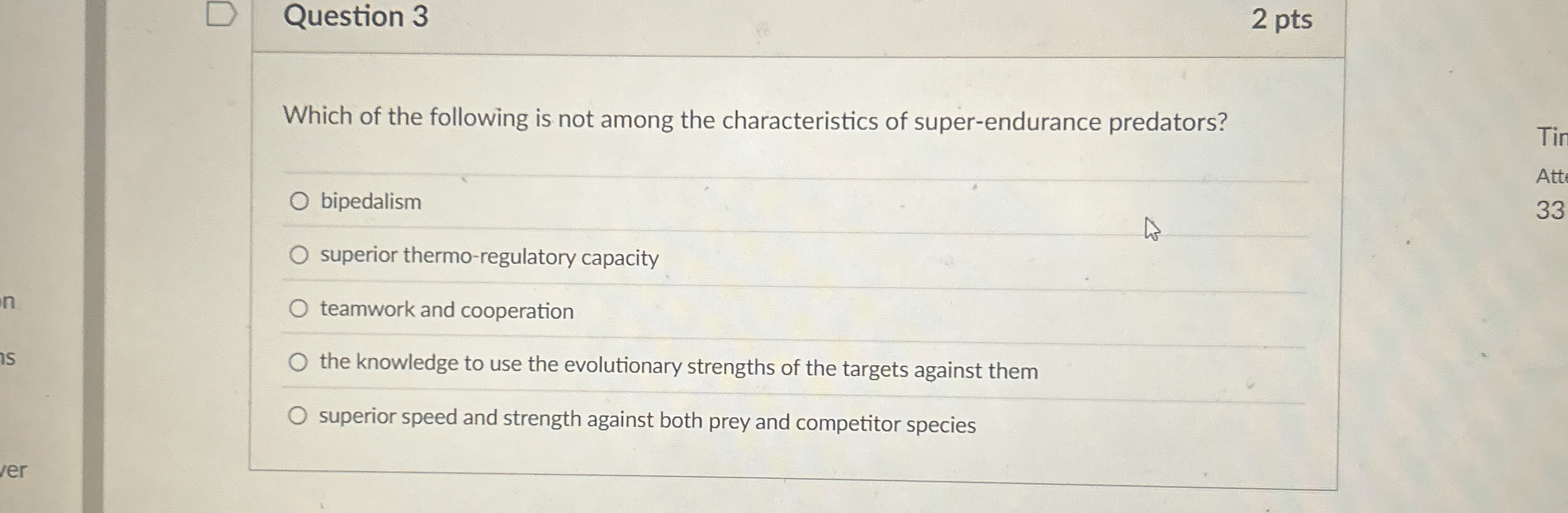 Solved Question 32 ﻿ptsWhich of the following is not among | Chegg.com