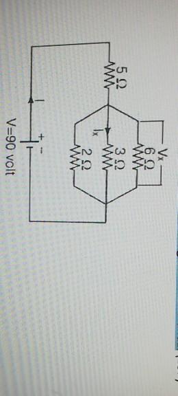 Solved Find the current Ix and the voltage Vx in the circuit | Chegg.com