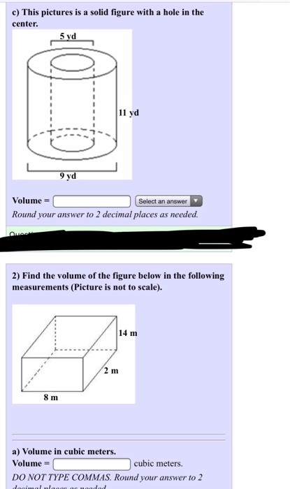 Solved 1) Find the volumes of the following solids below. | Chegg.com