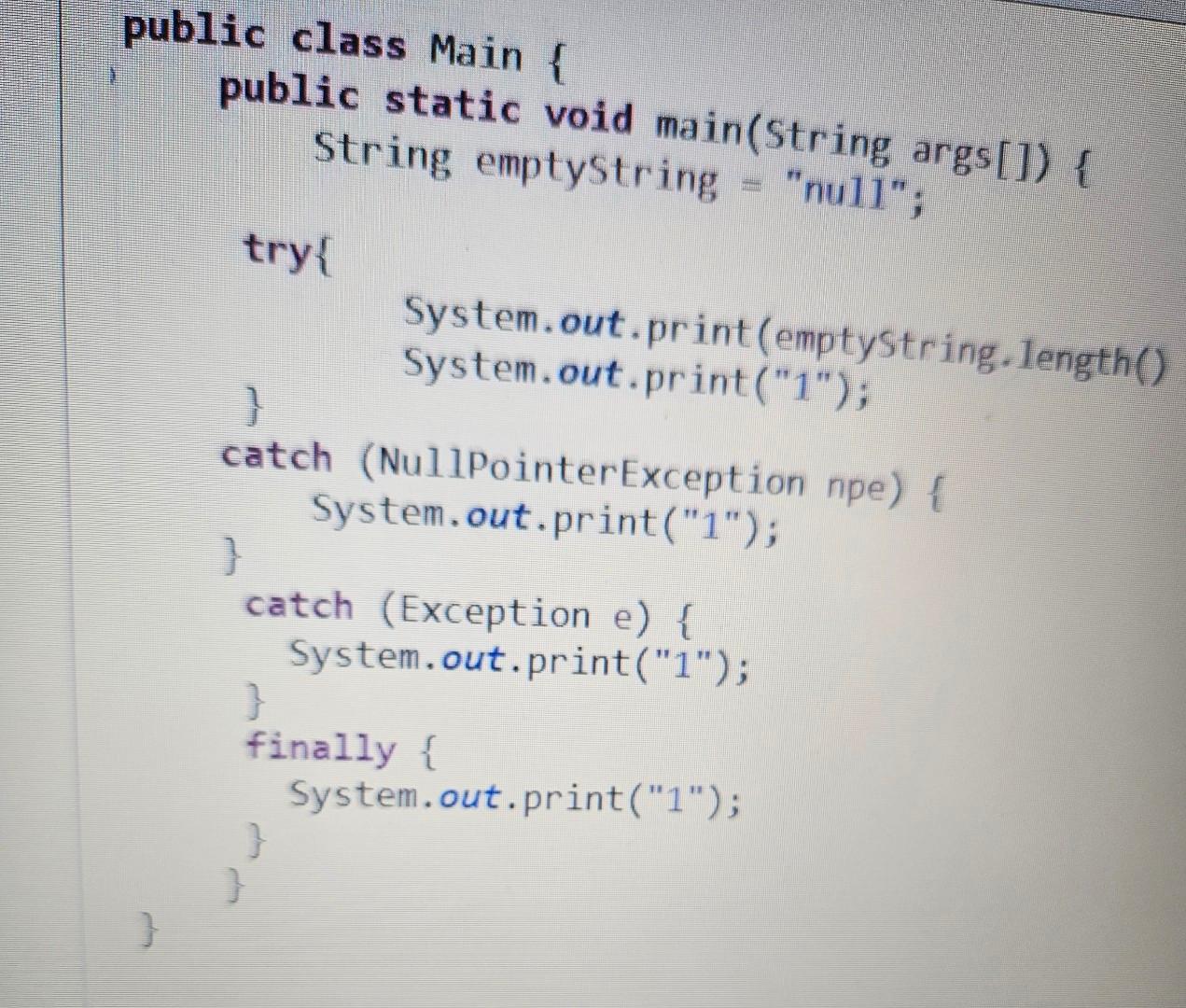 public class Main \{ public static void main(String | Chegg.com public class Main \{ public static void main(String | Chegg.com