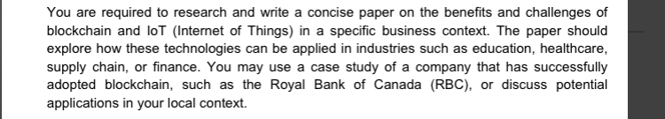 Solved You are required to research and write a concise | Chegg.com