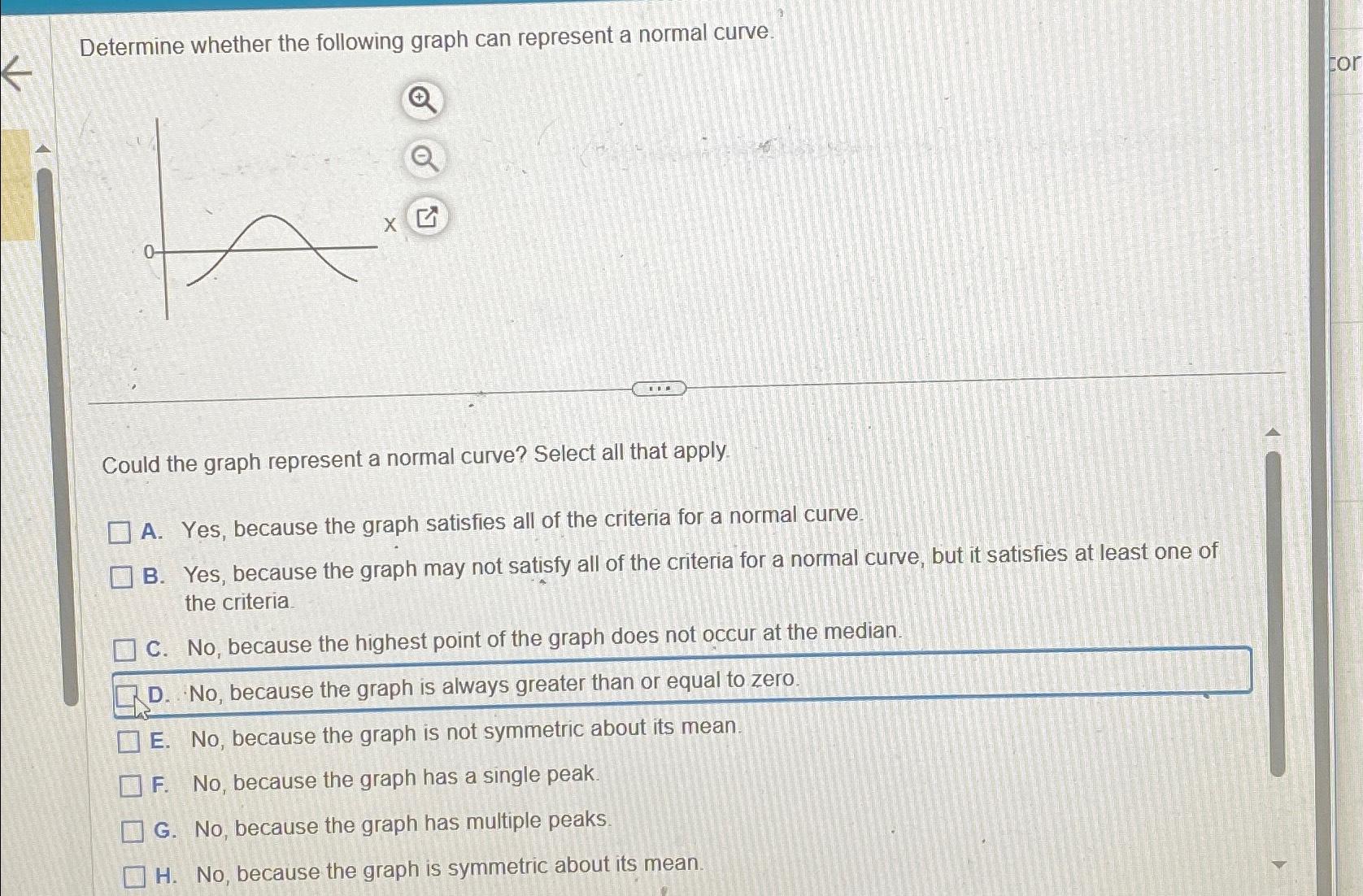 Determine whether the following graph can represent a | Chegg.com