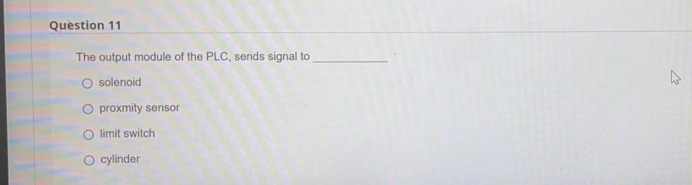 Solved The Output Module Of The Plc Sends Signal To