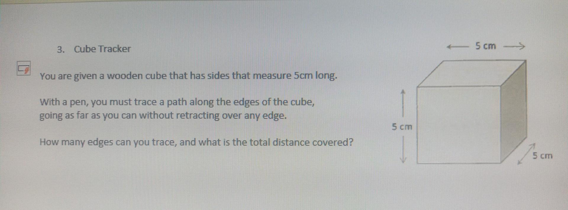 Solved You are given a wooden cube that has sides that | Chegg.com