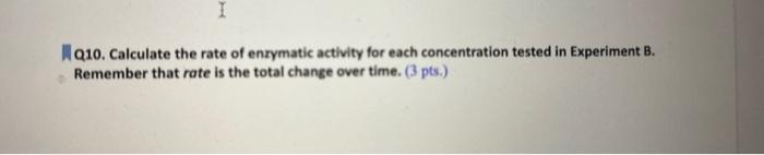 Q8. Excel Data: Plot a graph of absorbance ( y-axis) | Chegg.com