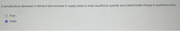 Solved A simultaneous decrease in demand and increase in | Chegg.com