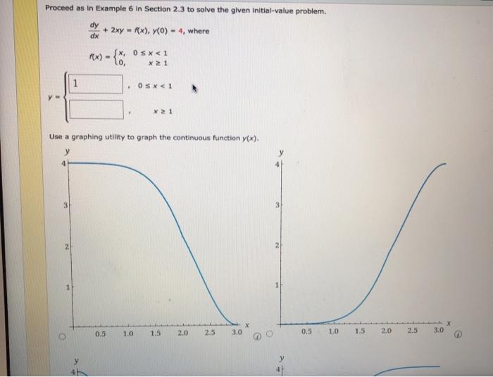 Solved Proceed as in Example 6 In Section 2.3 to solve the | Chegg.com
