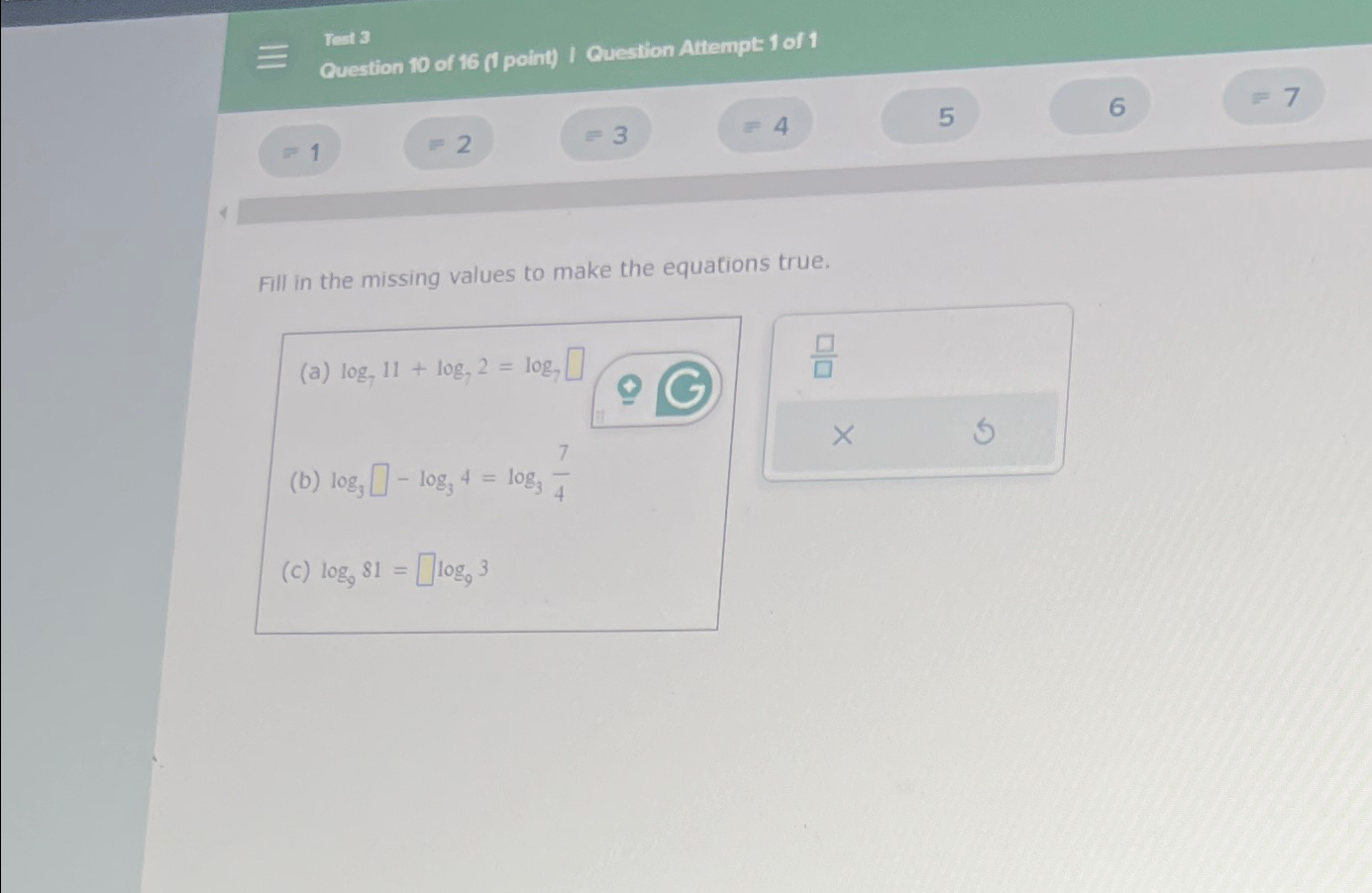 Solved Teat 3Question 10 ﻿of 16 (f point) | ﻿Question | Chegg.com