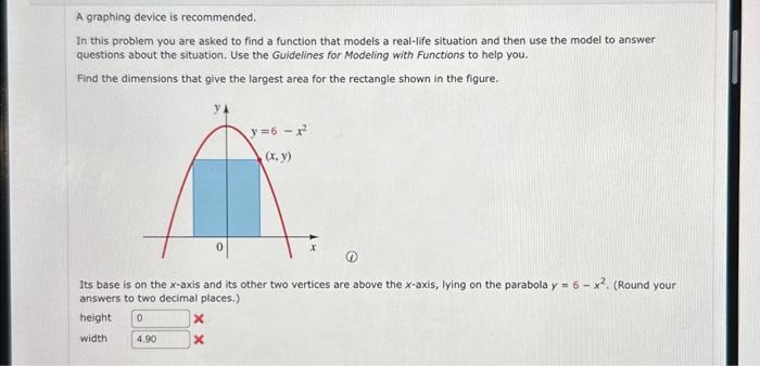 Solved A graphing device is recommended. In this problem you | Chegg.com