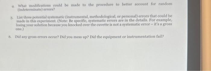 Solved 4. What modifications could be made to the procedure | Chegg.com