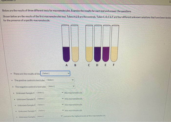 Solved Below are the results of three different tests for | Chegg.com