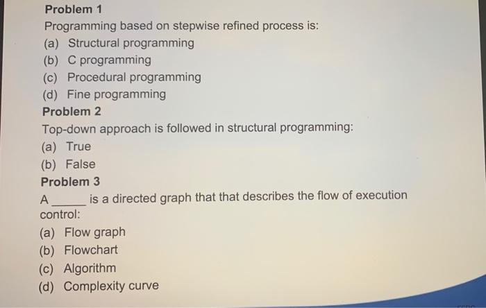 Solved Problem 1 Programming based on stepwise refined | Chegg.com