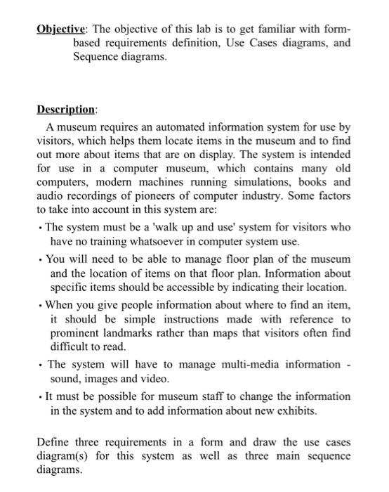 Solved Objective: The objective of this lab is to get | Chegg.com